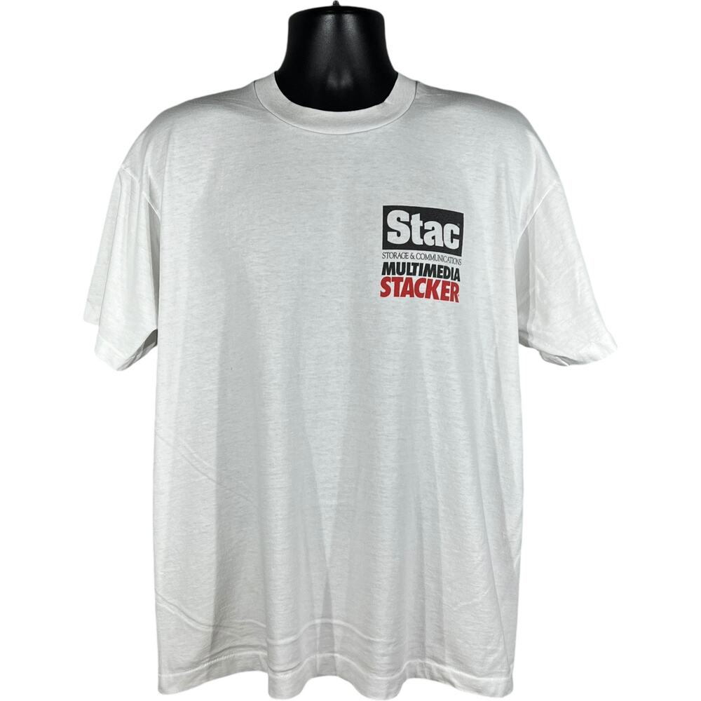 Vintage Stac Multimedia Stacker Superhero Tech Tee - Gem